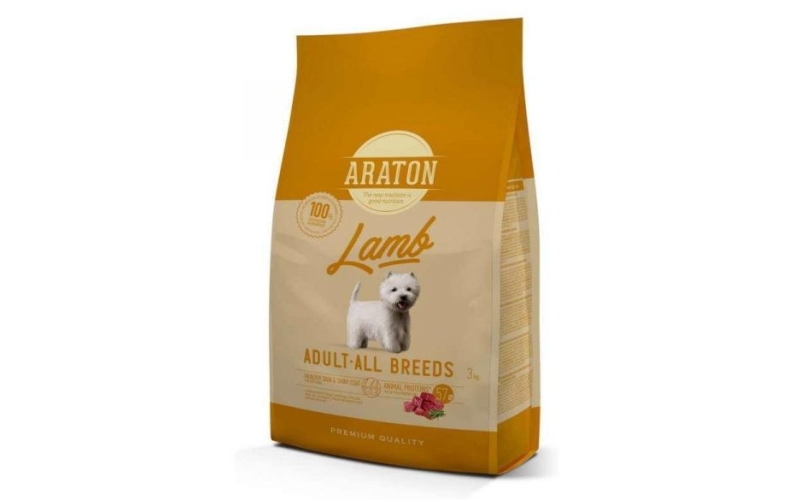 ARATON Lamb Adult All Breeds Сухой корм с ягненком для взрослых собак ...