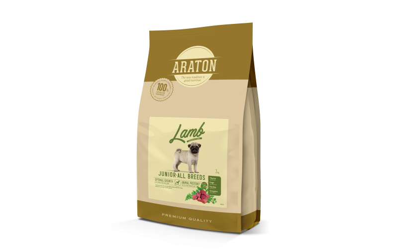 ARATON Lamb Junior All Breeds Сухой корм с ягнятиной и рисом для ...